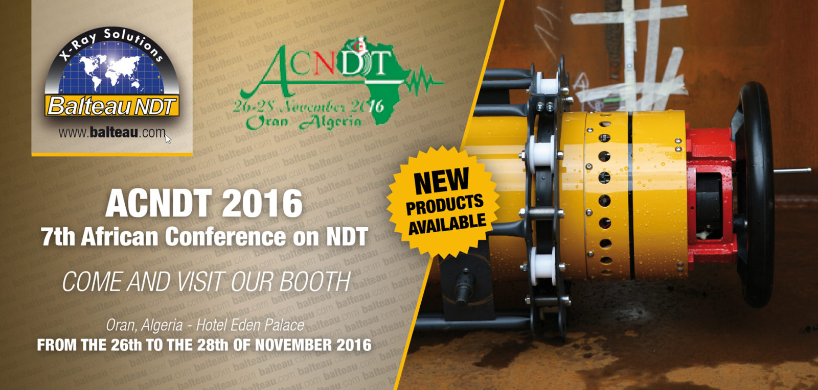 ACNDT 2016 - Oran, Algeria - Balteau NDT